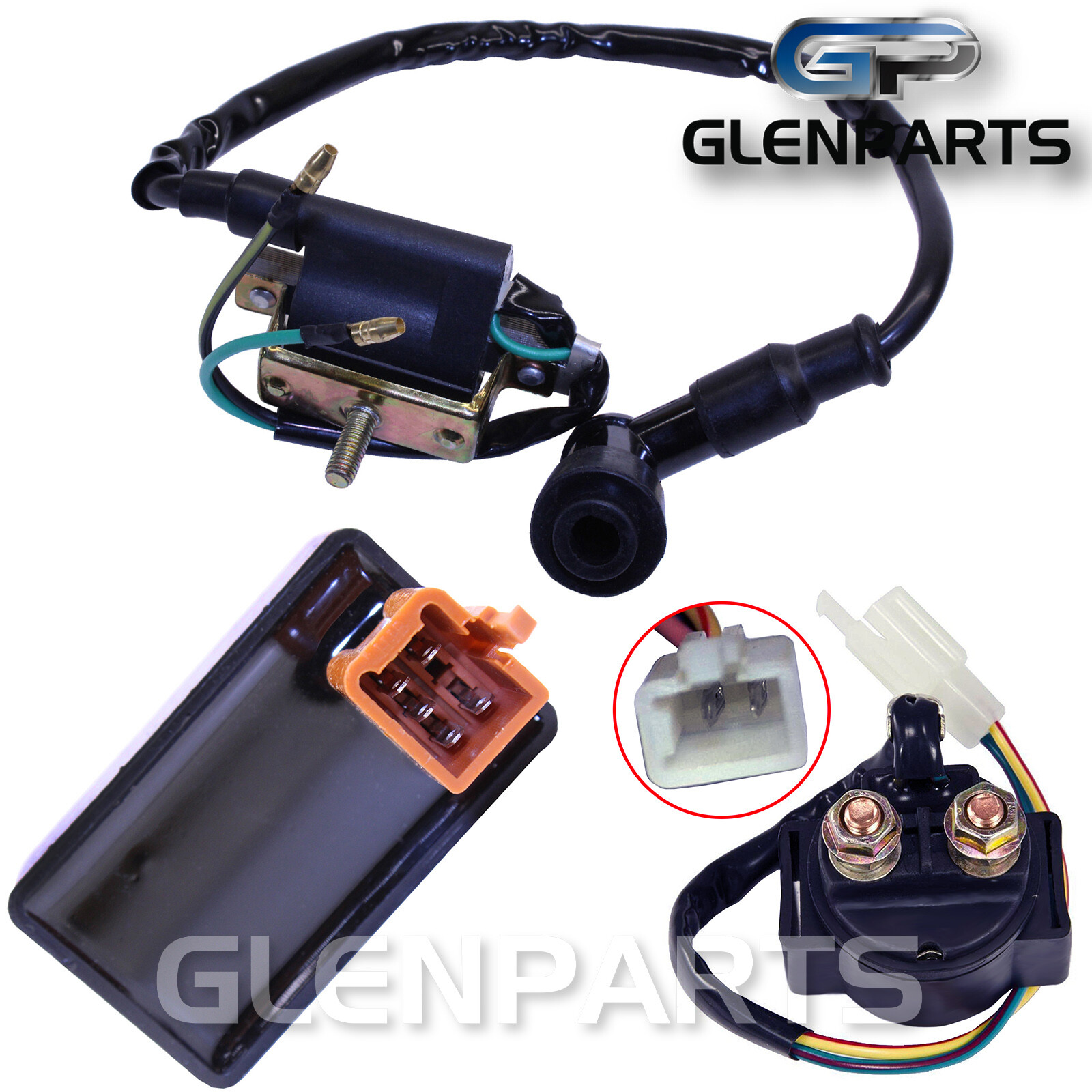 Relay Solenoid CDI Box Ignition Coil for Buyang Jonway SUNL 50cc-150cc ...