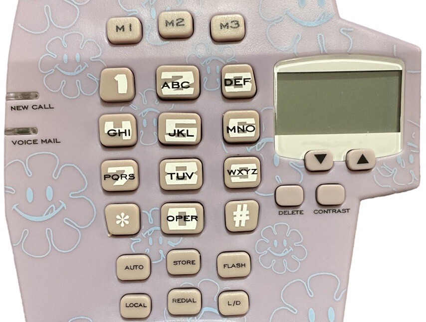 90s Joe Boxer Smiley Faces Emojis Touch Tone Dial Corded Telephone | eBay