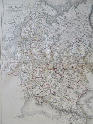 Russia in Europe Finland Poland Ukraine Baltic States c. 1870 Hall ...