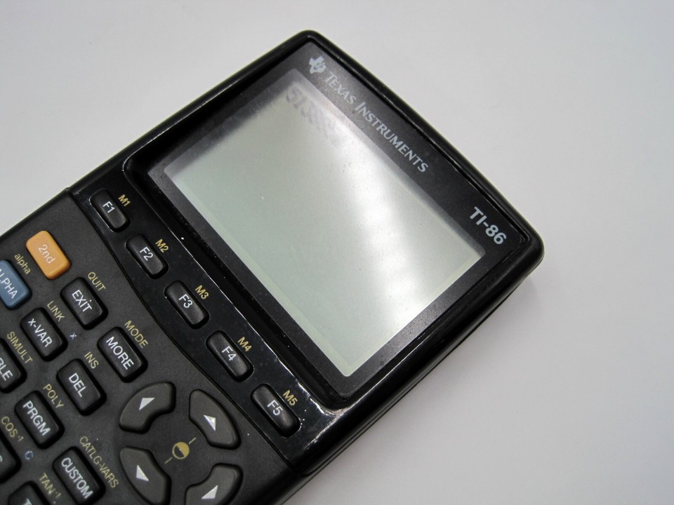 Texas Instrument TI 86 Graphing Calculator - W Cover - Tested | eBay