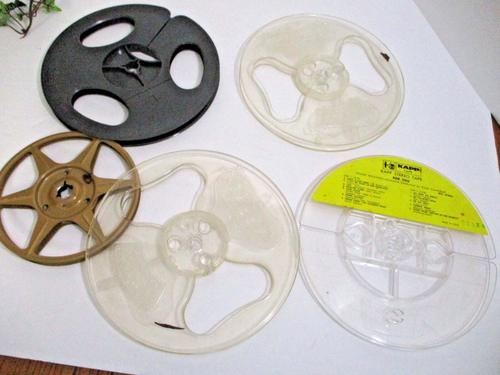 Five Vintage Empty Plastic and one Metal Film Reels | eBay