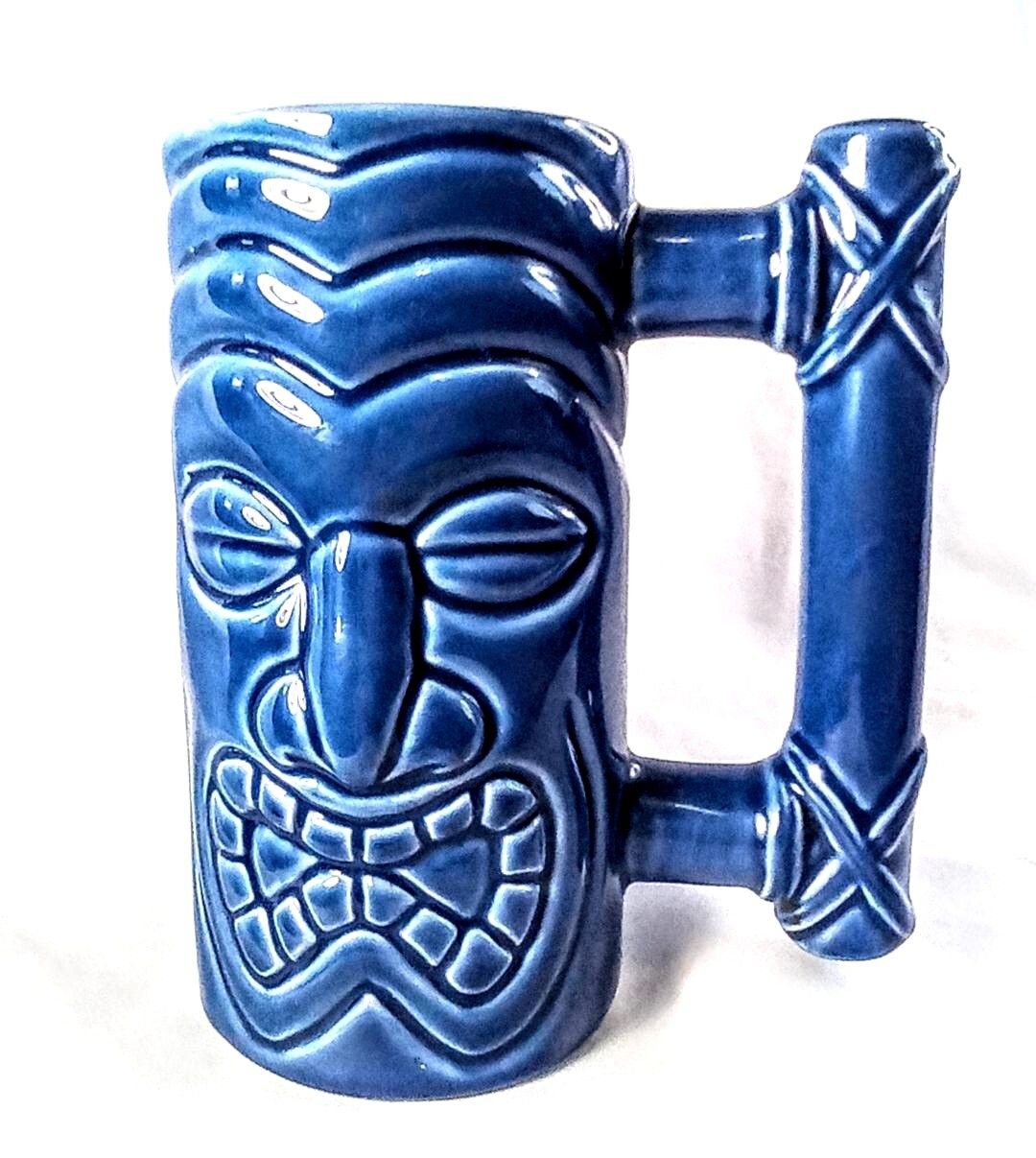 Island Heritage Blue Hawaii Tiki Coffee Mug Cup | eBay