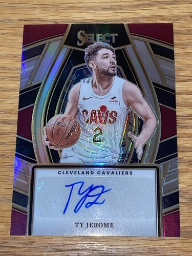 2023-24 Panini Select Ty Jerome Silver Prizm Auto #SSS-TYJ Cleveland ...
