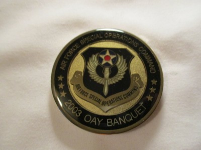 Air Force Special Operations Command AFSOC 2003 Banquet Challenge Coin ...
