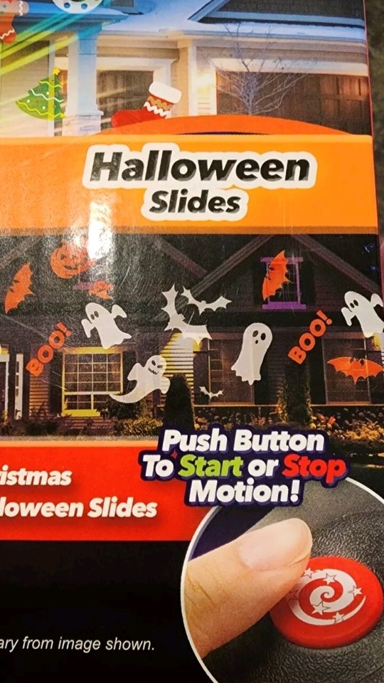 NEW! Star Shower Slide Show - LED Light Projector - Xmas/Halloween - 6 ...