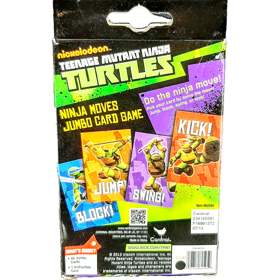 Teenage Mutant Ninja Turtles NINJA MOVES Jumbo Combat Card Game TMNT ...