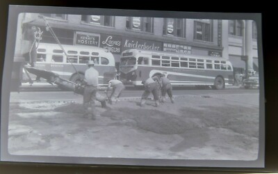 Original 1950s? New York City Coach Bus Buses NYC Vintage Film Photo ...