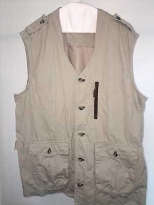 TravelSmith Fishing Photography Khaki Vest Men’s L Large | eBay