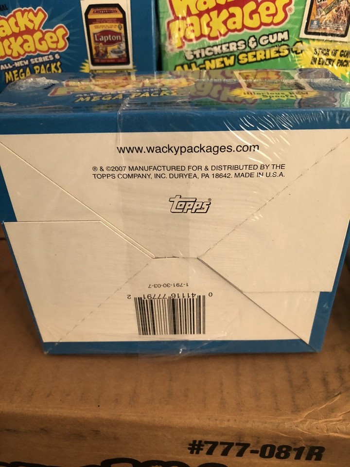 Topps Series 6 Wacky Packages Factory Sealed Box Sealed 24 Packs | eBay