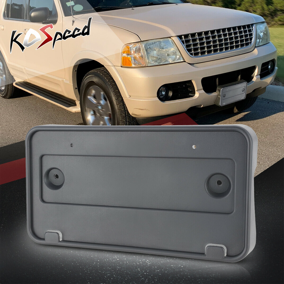 Install Front License Plate Bracket Ford Explorer Replacing Front