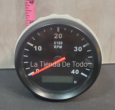 4000 RPM TACHOMETER WATERPROOF AUTO DIGITAL TACHO GAUGE RED BACKLIGHT ...