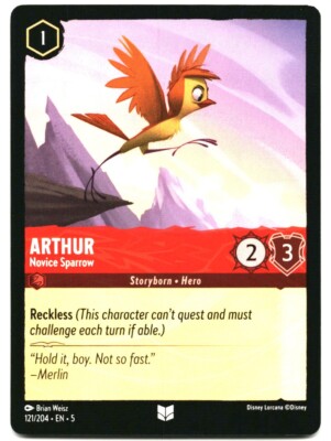 Disney Lorcana Trading Card TCG Arthur #121 Shimmering Skies | eBay