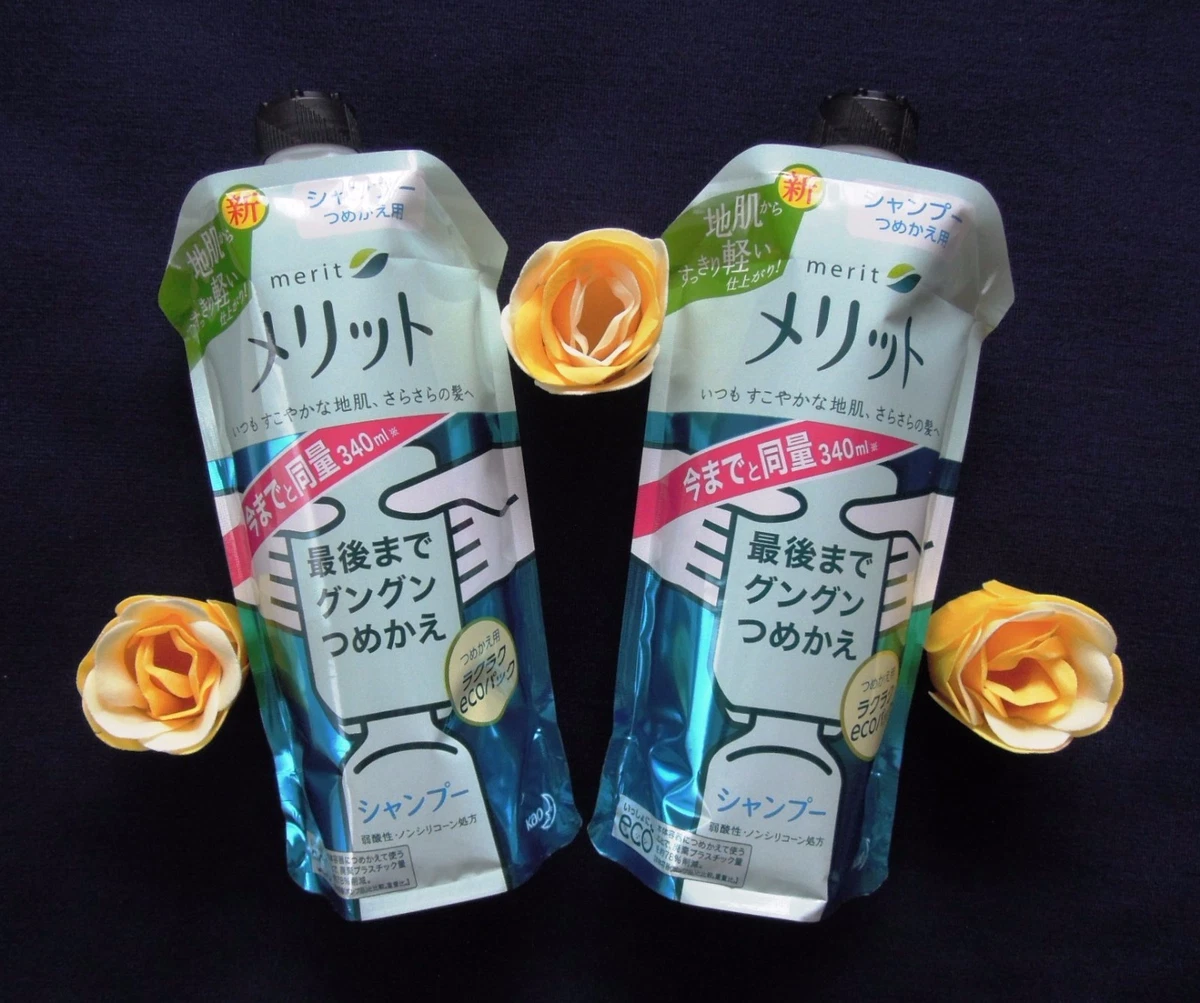 KAO Merit Shampoo REFILL 340ml Made In Japan, 54% OFF