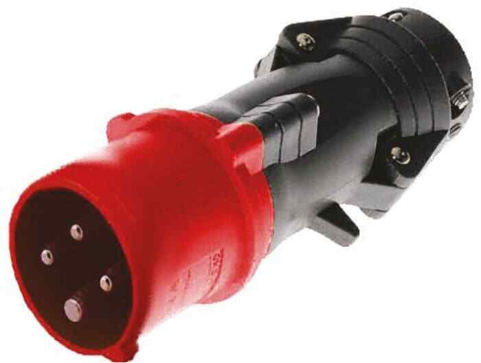 Legrand HYPRA INDUSTRIAL POWER PLUG 32A 415V 3P+E IP44 Cable Mount RED ...