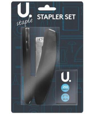 Big STAPLER SET WITH 250 STAPLES Office Desk Home Work Strong ...