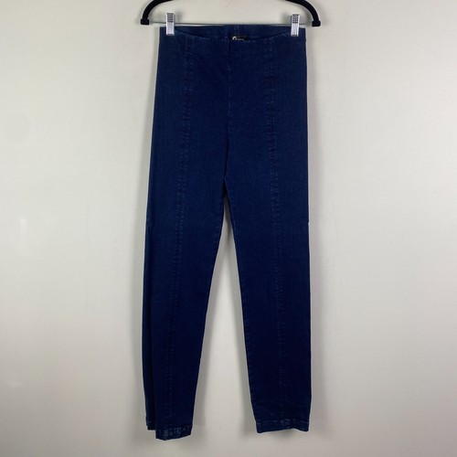 Franne Golde Denim Pants Womens 8 Classic Pull on Dark Wash Blue | eBay