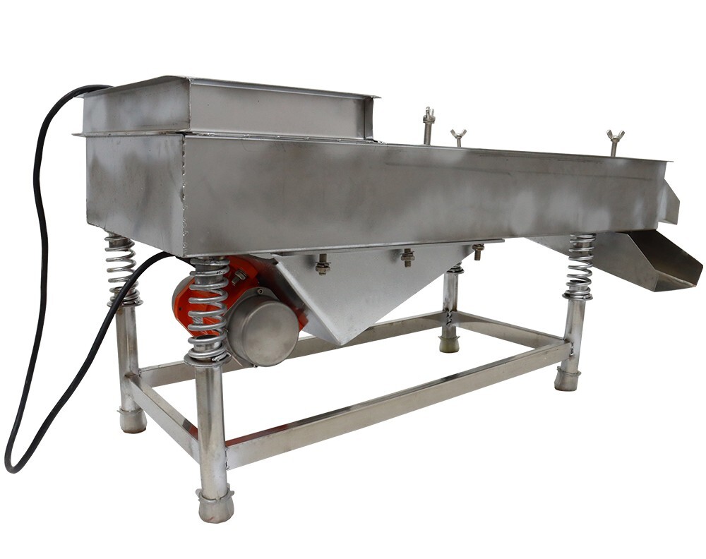 Full SS Straight Vibrating Sieve Screen Shaker 5mm Size Linear Sifter 1 ...