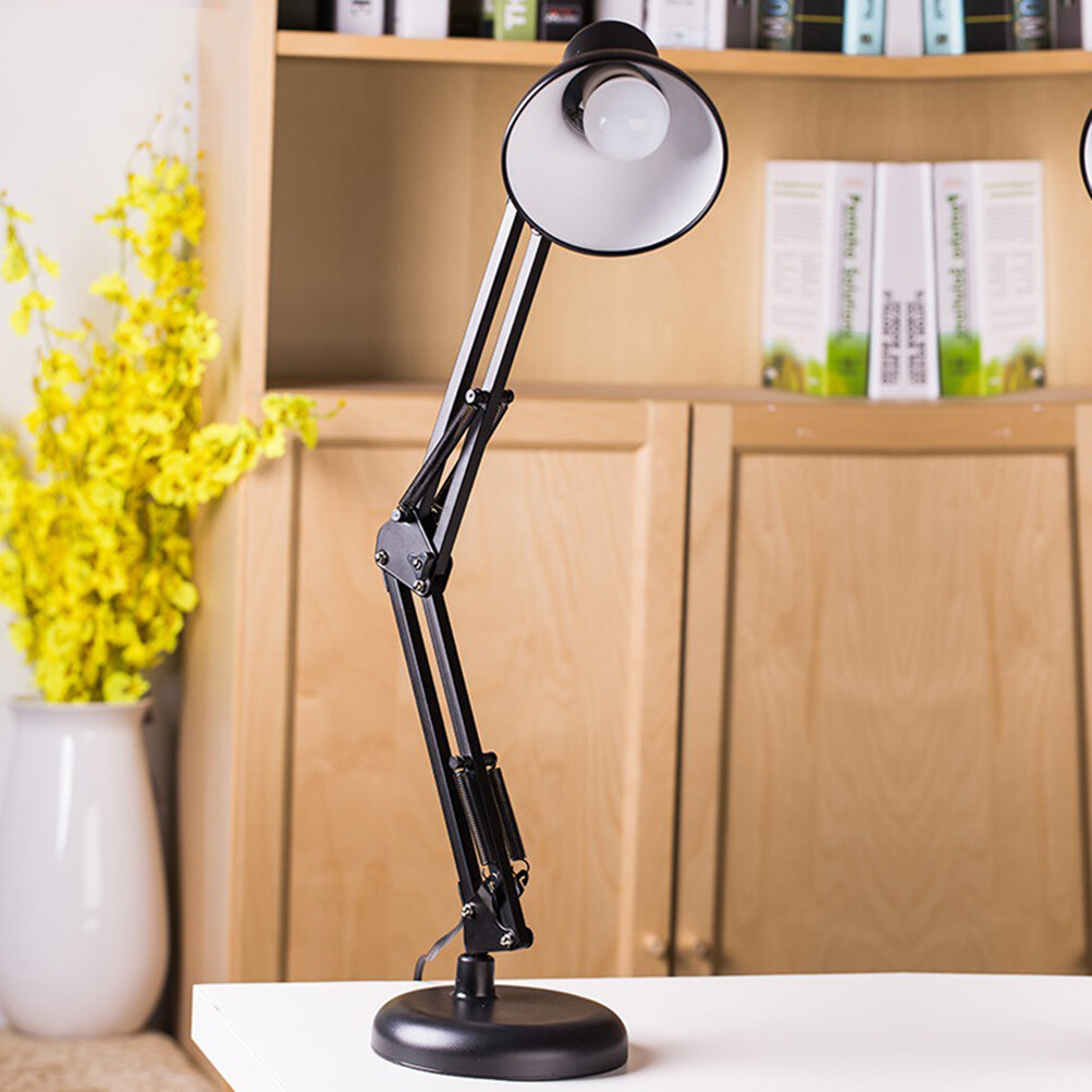 Architect Desk Lamp Swing Arm Drafting Light W/ Metal Clamp Vintage ...