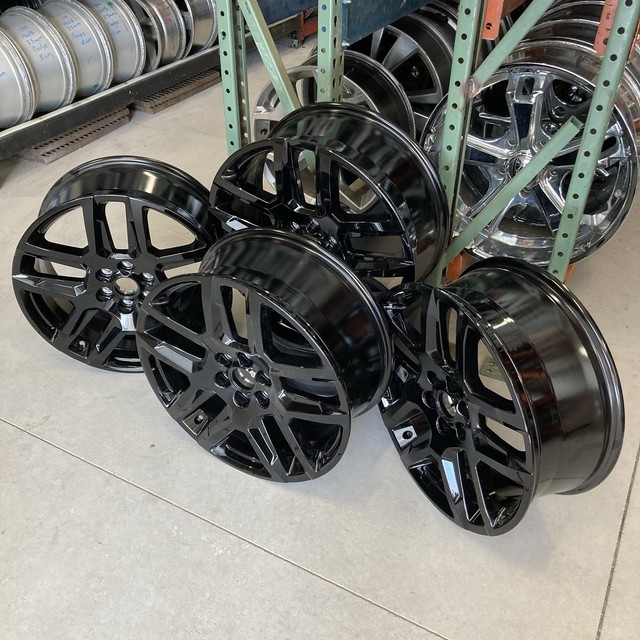 20" Chevrolet Traverse Gloss Black Wheels Rims Tires Factory OEM Set 4 ...