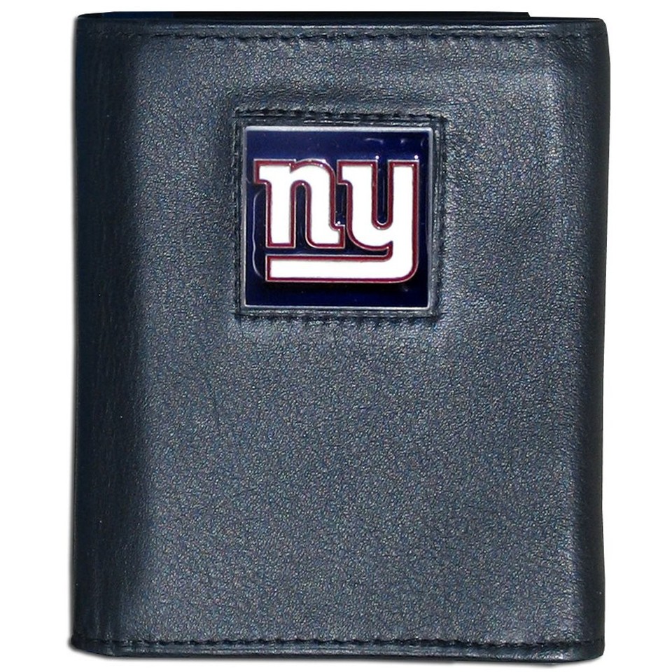 Siskiyou NFL New York Giants Leather Tri-Fold Wallet , Black ...
