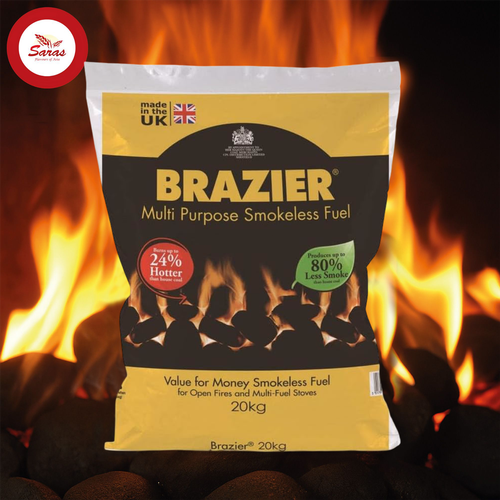 Brazier Smokeless Coal - 20kg | Low Emission Fuel for Efficient Heating ...