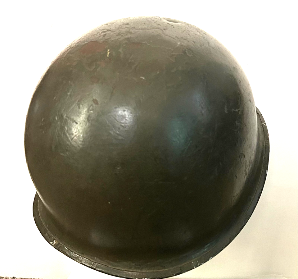 WWII US Front Seam Fixed Bale Steel Pot M1 Helmet | eBay
