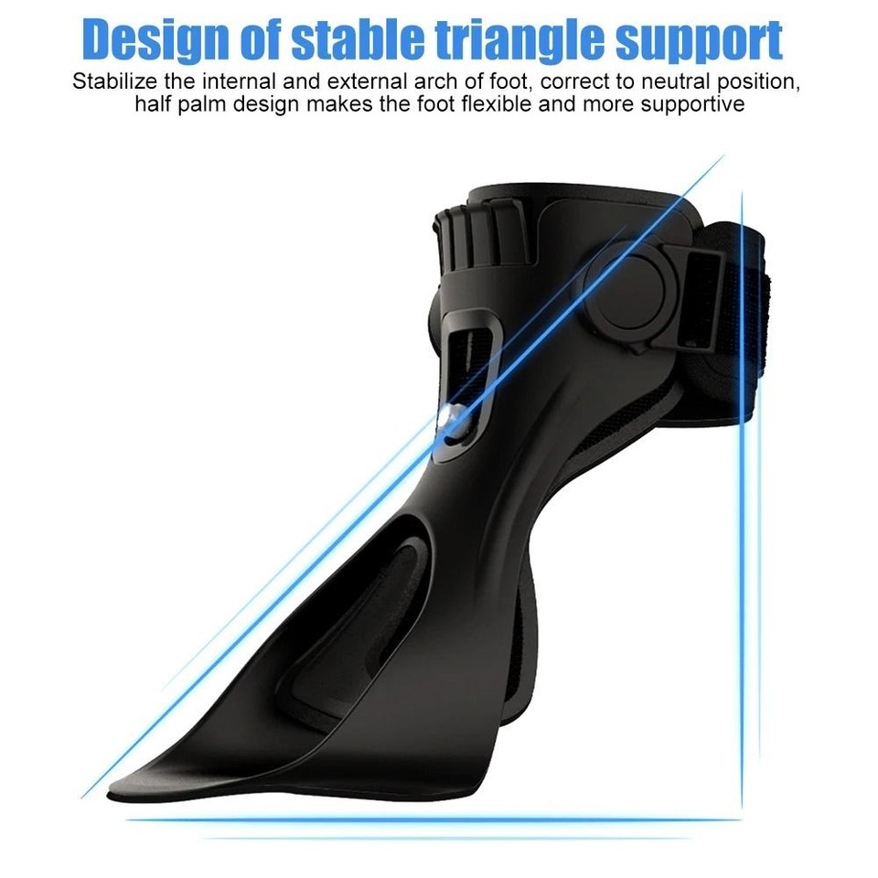 Drop Foot Brace AFO Leaf Spring Splint Ankle Foot Orthosis Support For ...