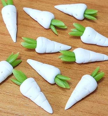100 Dollhouse Miniature Parsnips * Doll Mini Food Set Vegetables ...