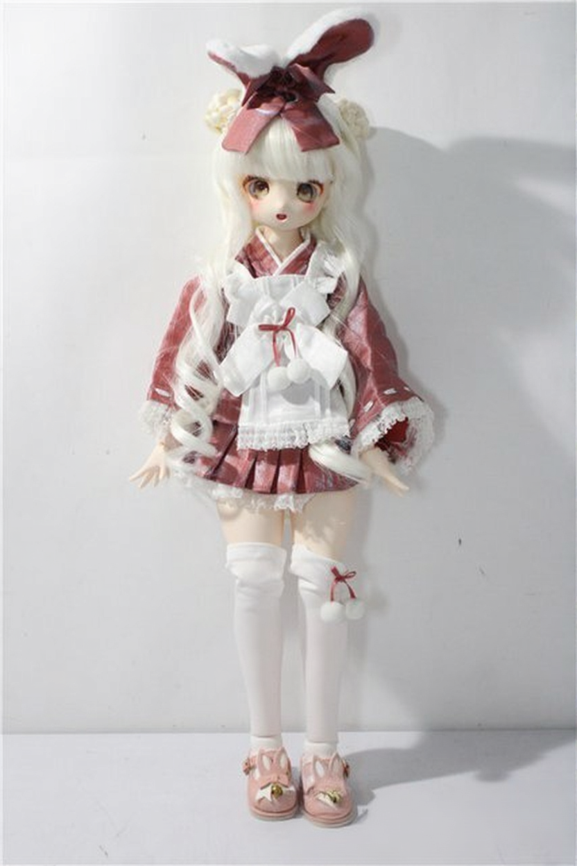 DOLK Imomo Doll 1/4 Body & Dolce DC-60 Custom Head Girl BJD Doll Outfit ...
