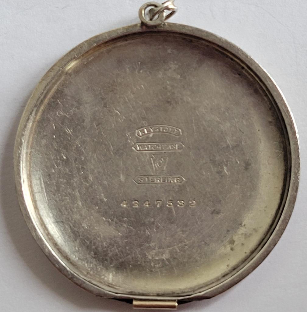 *VINTAGE STERLING SILVER KEYSTONE POCKET WATCH CASE *PENDANT* #VT101 | eBay