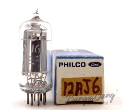 Philco 12AJ6 Double Diode Triode Audio Frequency Audio Vacuum Tube ...