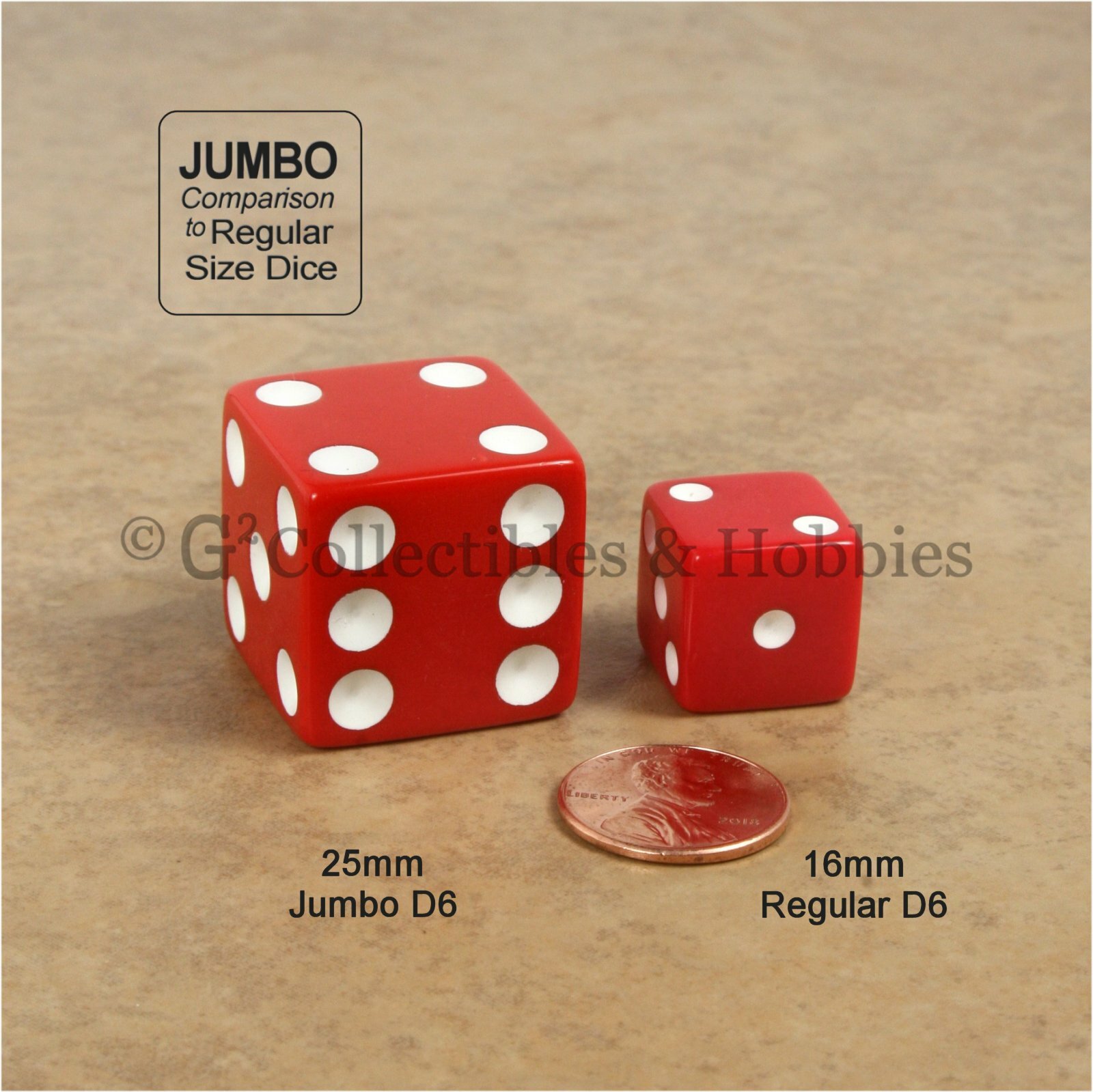 NEW Set of 6 Jumbo 25mm D6 Dice - Six Colors RPG D&D Board Game 1 inch ...