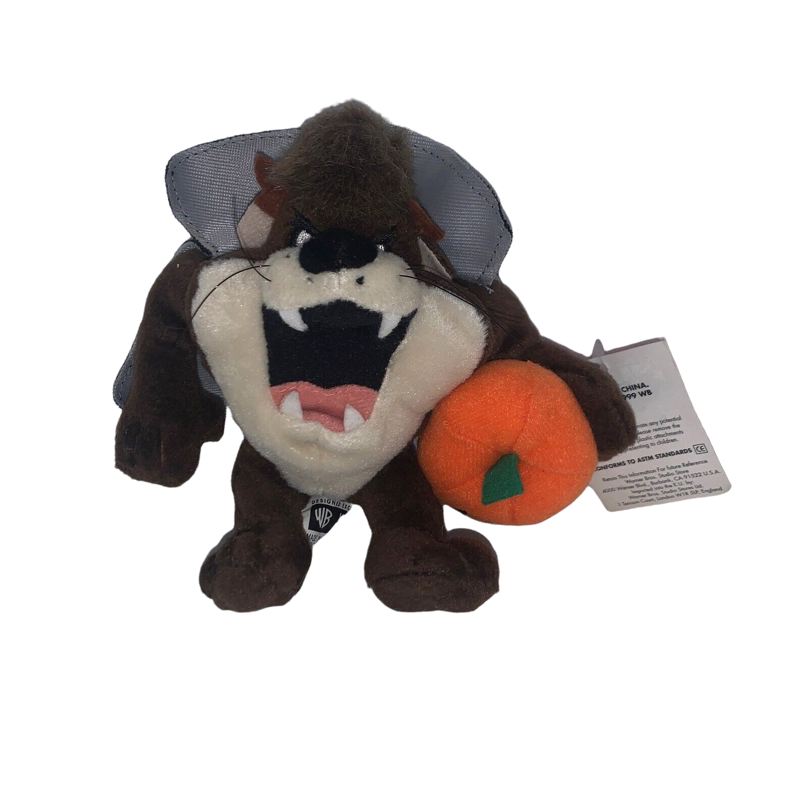 Looney Tunes Taz Trick or Treat Taz Vampire Pumpkin Vintage 1999 6 ...
