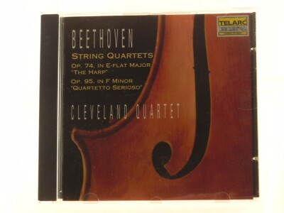 BEETHOVEN: STRING QUARTETS, OP. 74 AND OP 95 CLEVELAND QUARTET CD 1994 ...