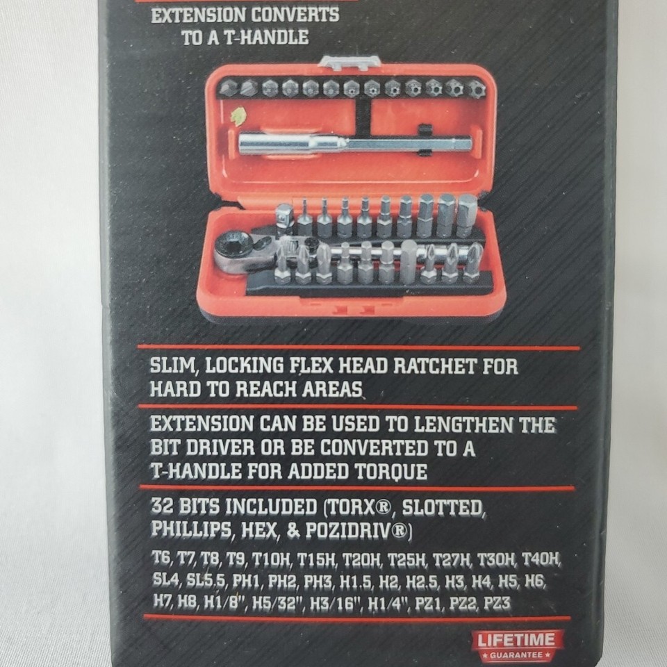 New ICON 35 Piece Locking Flex Head Ratchet & Bit Set Model RXFT-35 ...