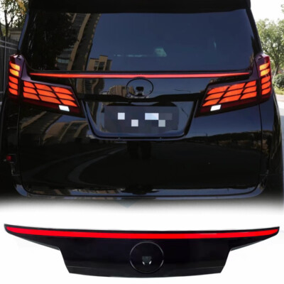 For Toyota Alphard 2019-2023 n LED Rear Bumper Tail Light Trunk Lid ...