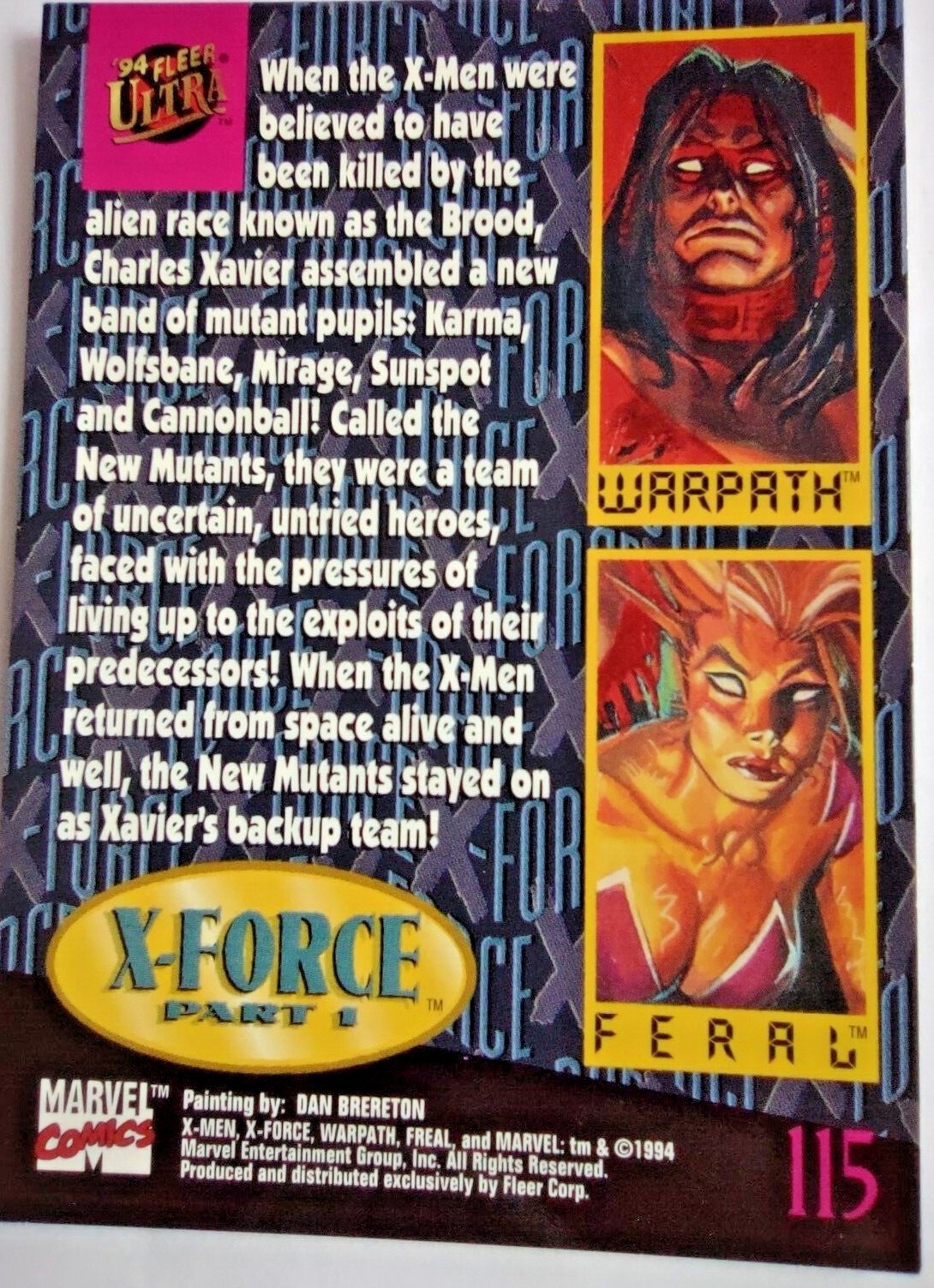 94 Fleer Ultra, X-Men X-Force/X-Factor Trading Cards YOU PICK! | eBay