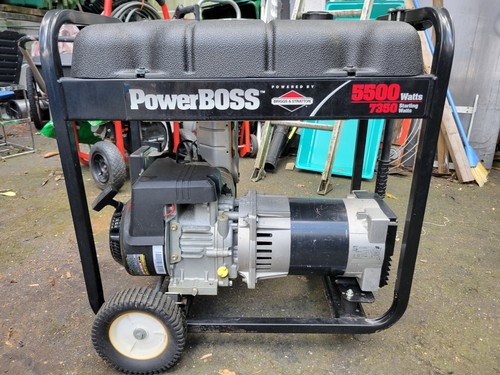 Briggs & Stratton Power Boss Generator, 5500 Watts, 7350 Starting Watts ...