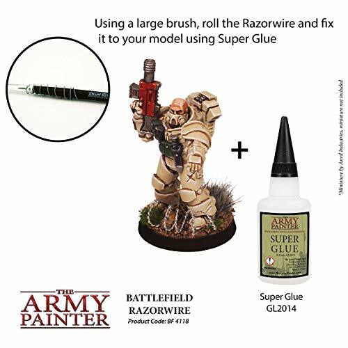 The Army Painter Battlefield Razorwire - Metal Razor Wire for Miniature ...
