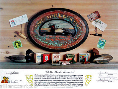 DELTA MARSH MEMORIES + FRIENDS + TIN TOWN - 3 Prints Les Kouba & Jimmy ...