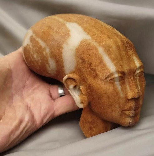 Rare Ancient Egyptian Antiques Head of Queen Meritamun Carved Quartzite ...