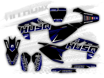 Graphics Kit fits Husqvarna TC FC 125 250 350 450 2016 2017 2018 Decals ...