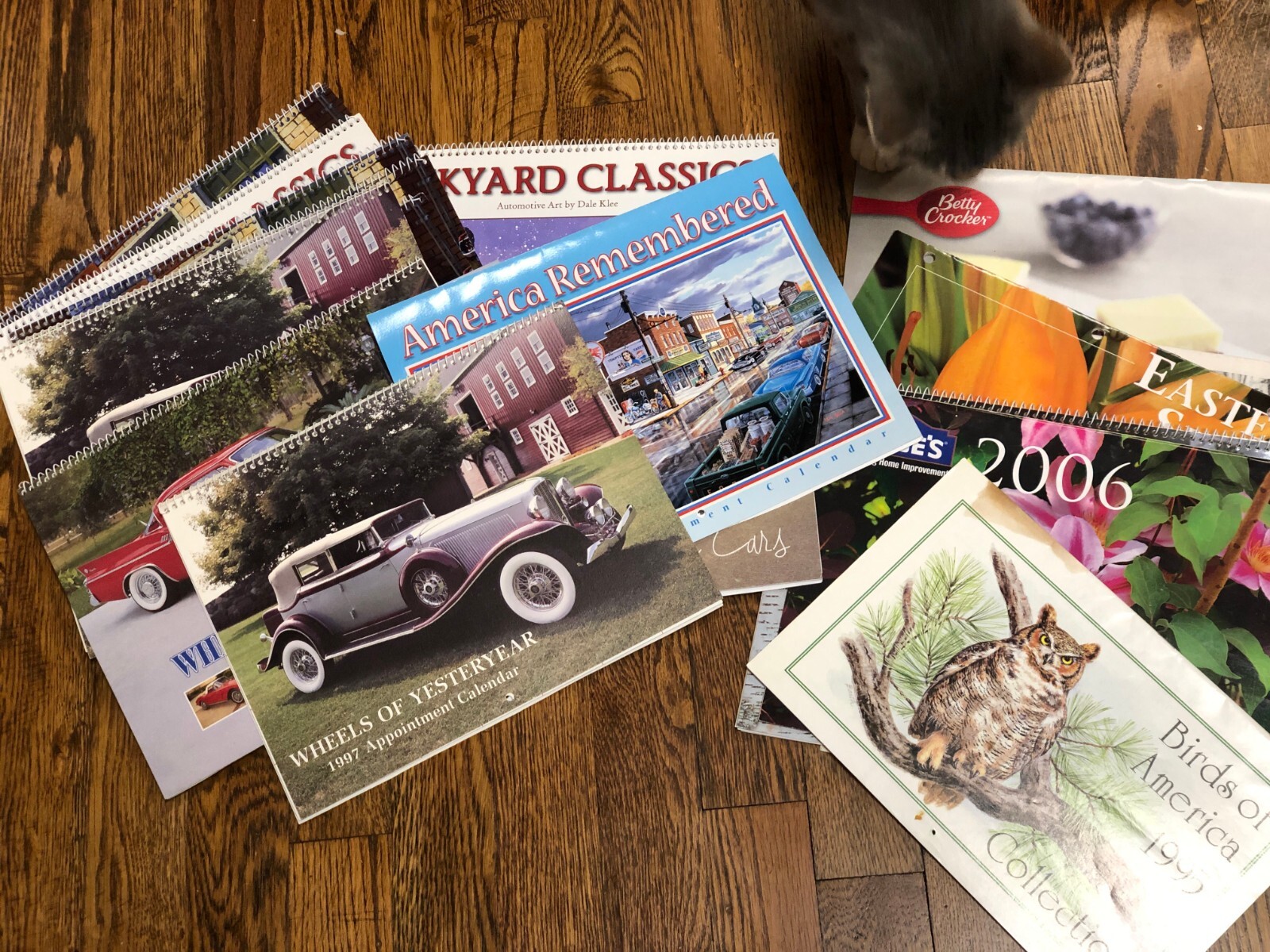 Lot of 21 NEW Vintage Calendars-Vtg Classic Cars, American, Flowers ...