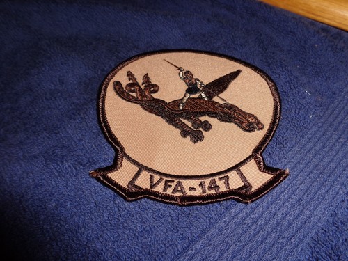 US USN NAVAL AVIATION PATCH DESERT TAN VFA-147 NEW W/ OUT TAG FULL SIZE ...