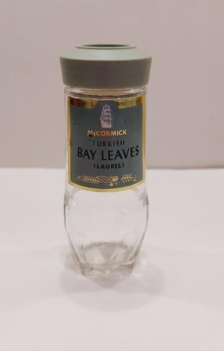 1960s McCormick Turkish Bay Leaves Laurel Spice Empty Glass Jar | eBay