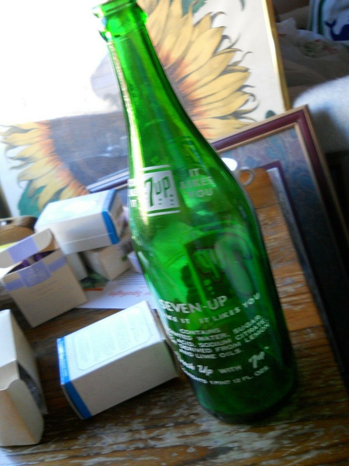 Vintage 1 pint 1961 7-Up Bottle | eBay