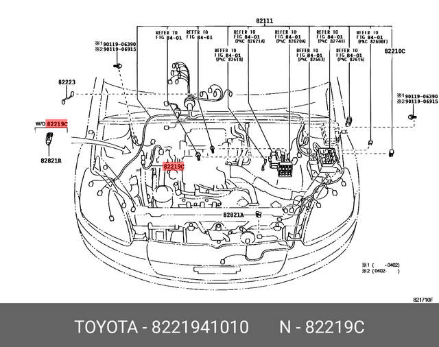 Genuine OE wire sensor 8221941010 for TOYOTA 82219-41010 online kaufen ...