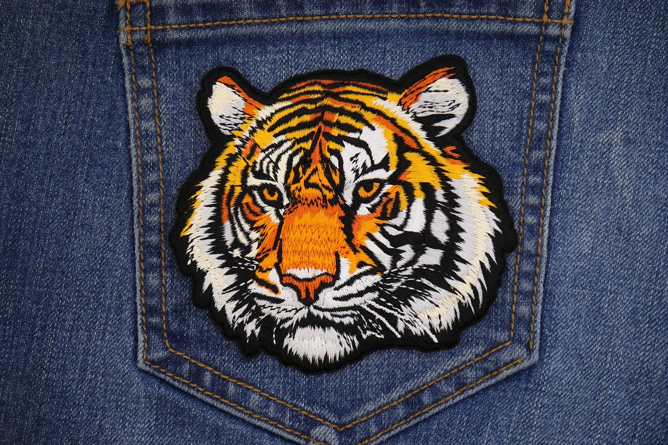 Tiger Patch - 4x3.6 inch - P7569 | eBay