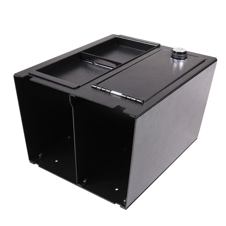 For TOYOTA Tundra 14-2020 2021 Center Console Safe GUN Storage Lock Box ...