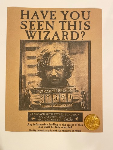 Have You Seen This Wizard Wanted Poster by Ministry of Magic 8.5" x 11 ...
